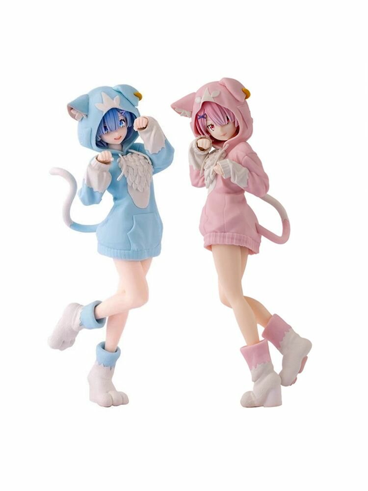 Фигурка Re: Zero Жизнь с нуля в альтернативном мире Рам и Рем / Rem and Ram figure(21.5см,2шт)