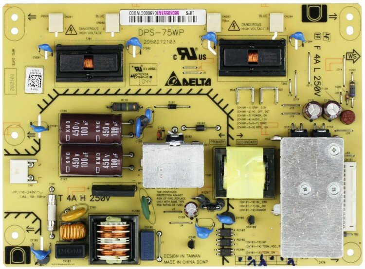 Блок питания DPS-75WP 2950272103 для Sony KDL-22CX32D