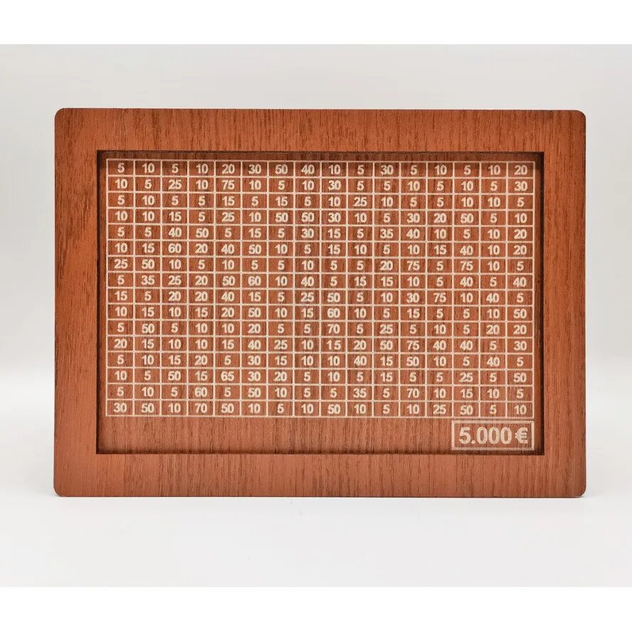 Деревянная копилка для сбережений EUR 5000