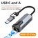 USB C/A Ethernet адаптер 2.5G, Цвет: A C to 5G