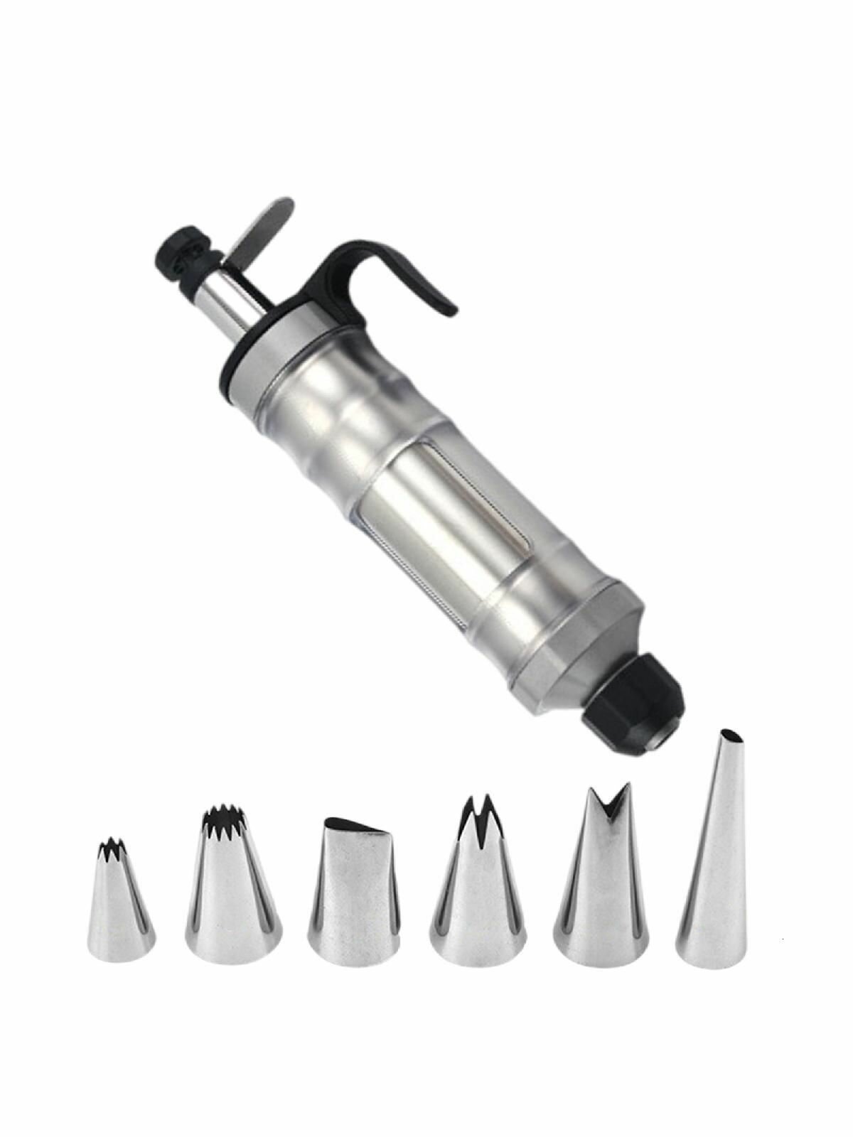 1 набор инструментов для выпечки, шприц для крема, шприц для украшения-черный