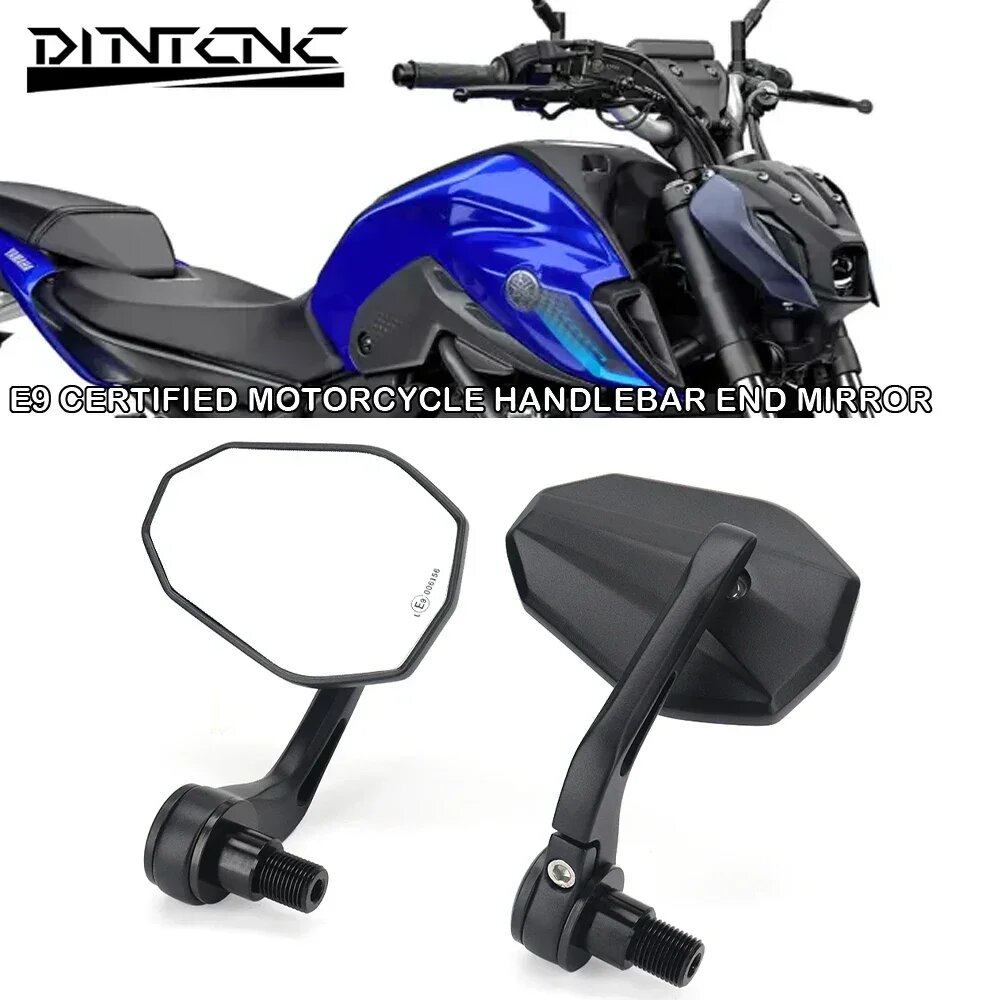 E9 для YAMAHA MT07 MT09 MT10 SP XSR700 XSR900 FZ07 MT-10 MT-07 зеркало на руле изысканного алюминия аксессуары для мотоциклов