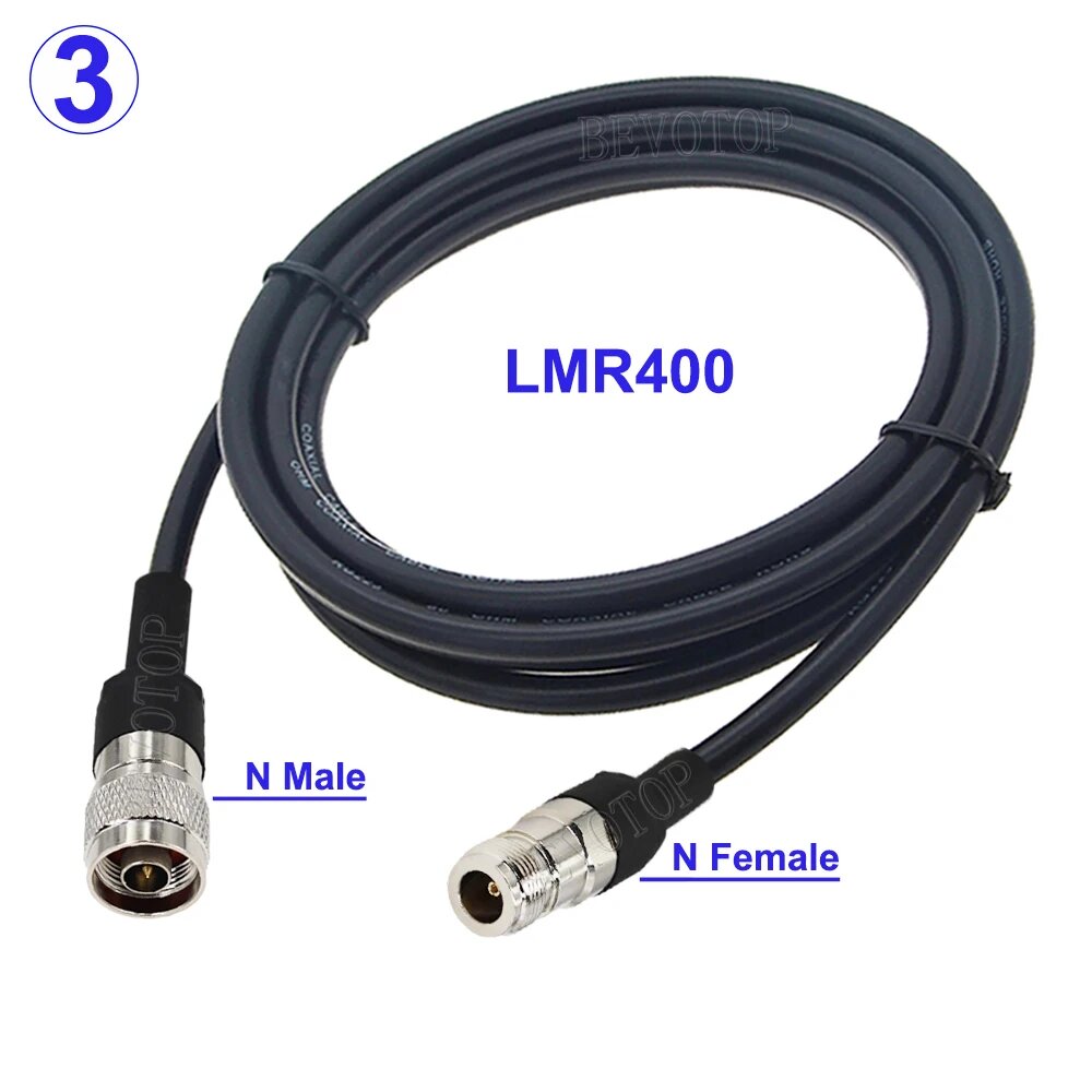 BEVOTOP Коаксиальный кабель LMR400 N-N 50 Ом 0.5-30 м 10M, N Male to N Female