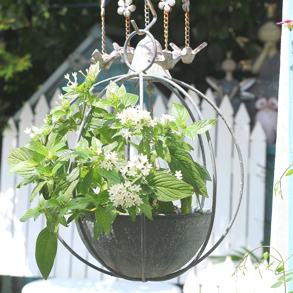 Металлический цветочный горшок, 01