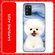 Чехол на Samsung Galaxy A02s / Самсунг Галакси A02s с принтом Белый пёсик