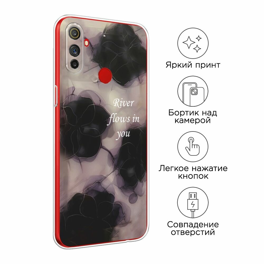 Силиконовый чехол на Realme C3 / Реалми C3 с принтом River flows in you — фото 1
