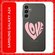 Чехол на Samsung Galaxy A24 / Самсунг Галакси A24 с принтом "Love heart 3 - 14 ф...