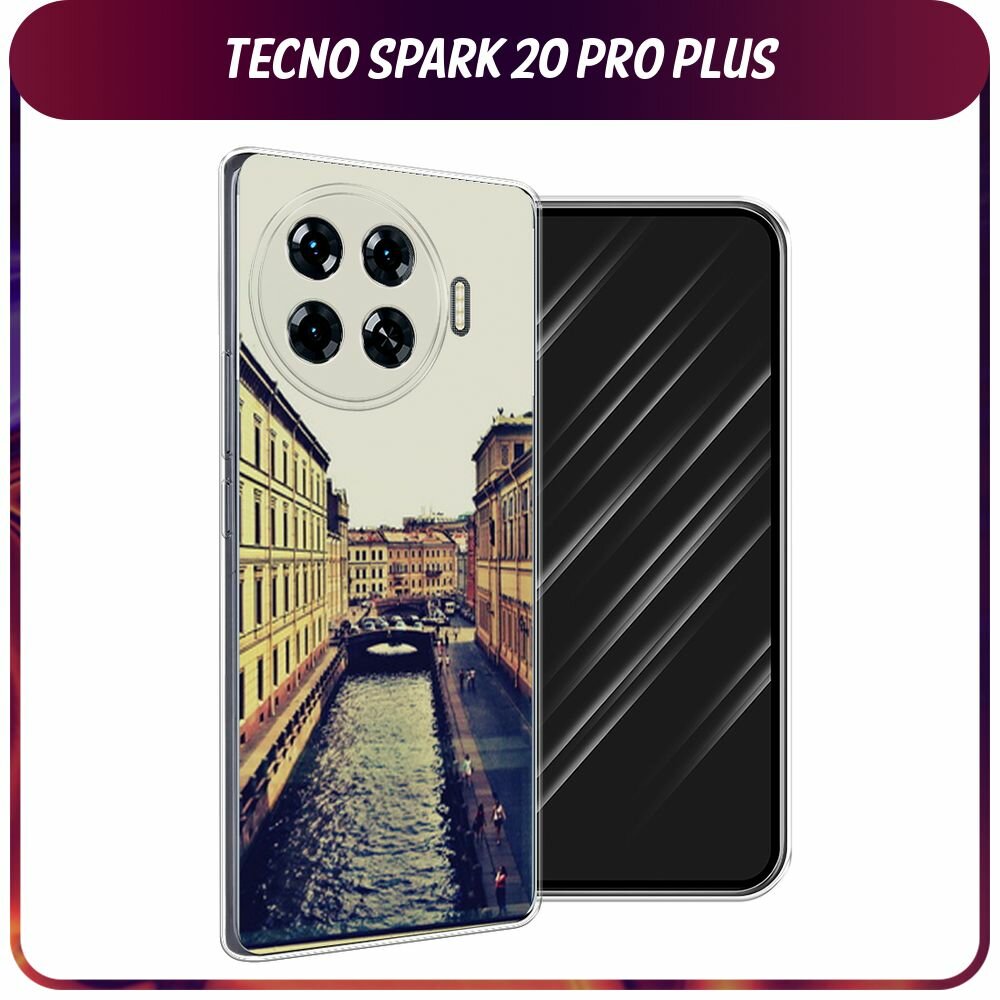 Чехол на Tecno Spark 20 Pro Plus / Текно Спарк 20 Про Плюс с принтом "Санкт-Петербург"