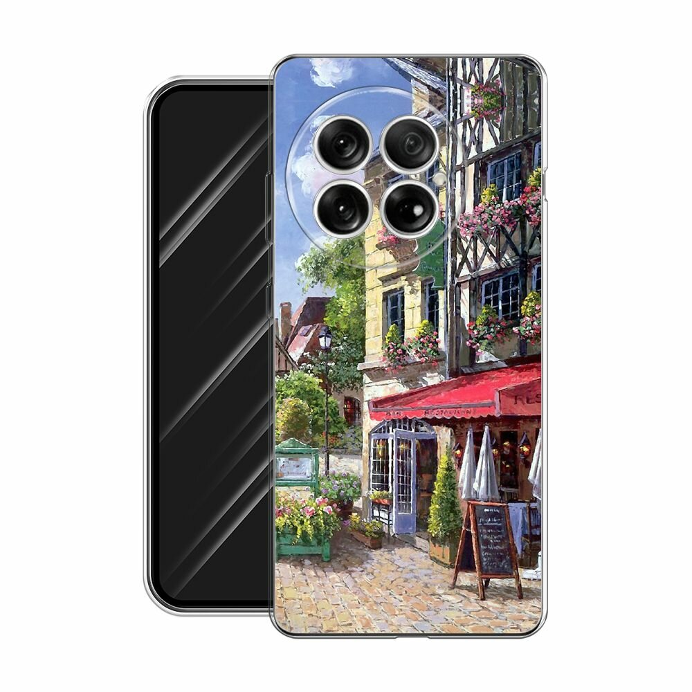 Силиконовый чехол на OnePlus 13 / Ван Плас 13 с принтом "Старая улица" — фото 1