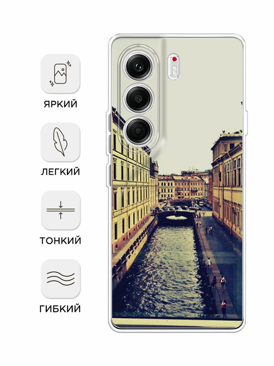 Чехол на Tecno Camon 40 Pro / Текно Камон 40 Про с принтом "Санкт-Петербург" — фото 1