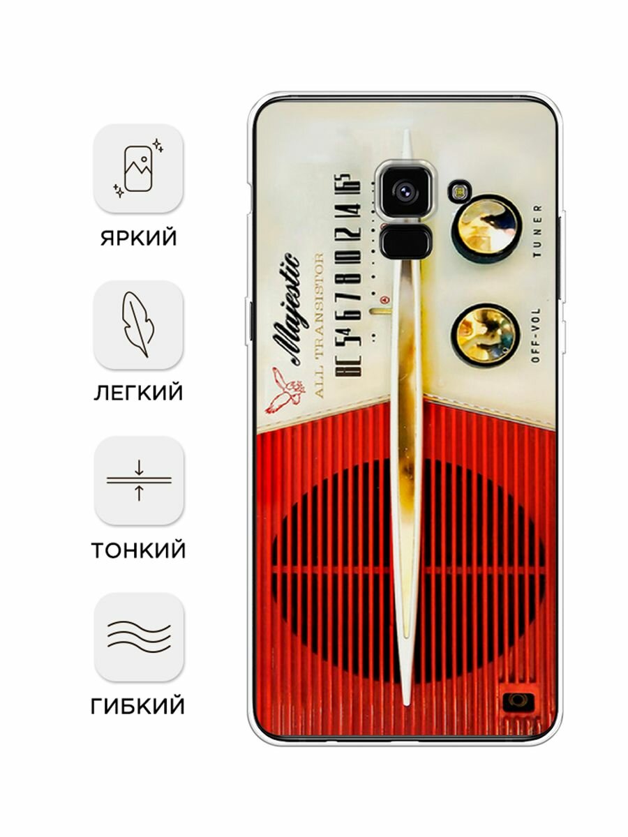 Чехол на Samsung Galaxy A8 + / Самсунг Галакси А8 Плюс 2018 с принтом "Радио" — фото 1