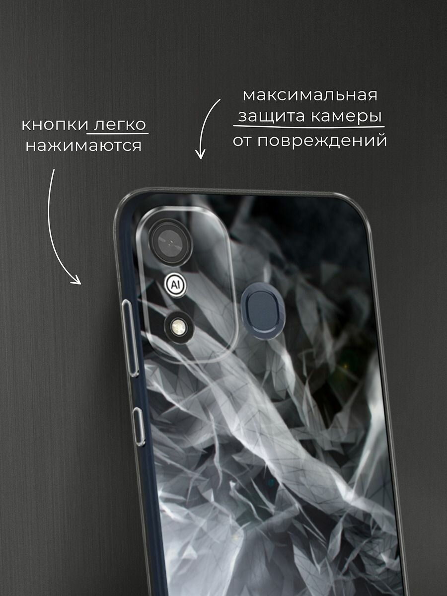 Силиконовый чехол на Itel A27 / Ител А27 с принтом "Абстракция 9" — фото 1
