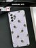 Чехол на Samsung Galaxy A73 / Самсунг Галакси А73 с принтом "Паттерн цветы сепия...
