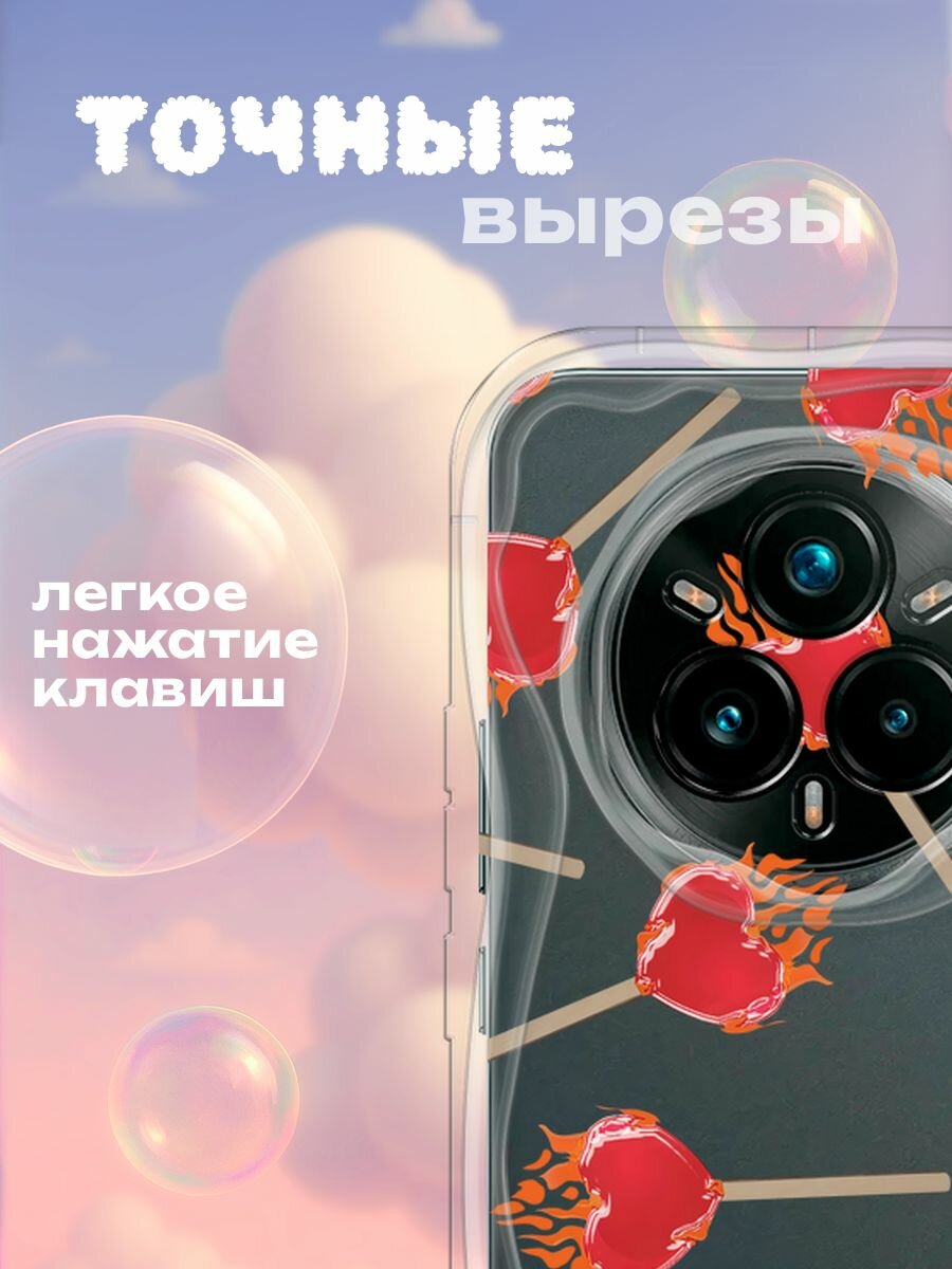 Чехол на Realme 14 Pro / Реалми 14 Про с принтом Горящие леденцы 2 — фото 1