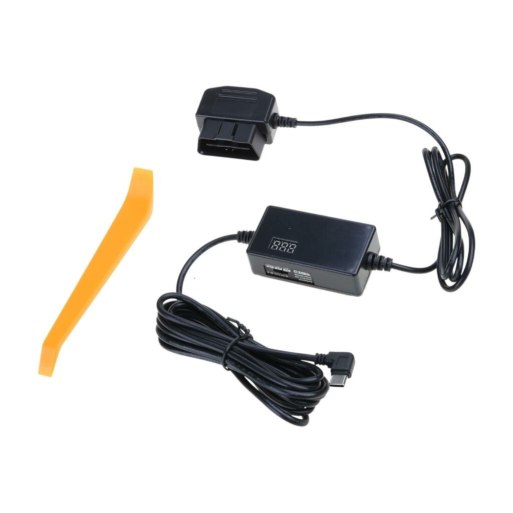 Удельная камера Hardwire Kit OBD к USB -адаптеру, Изгиб - ТИП
