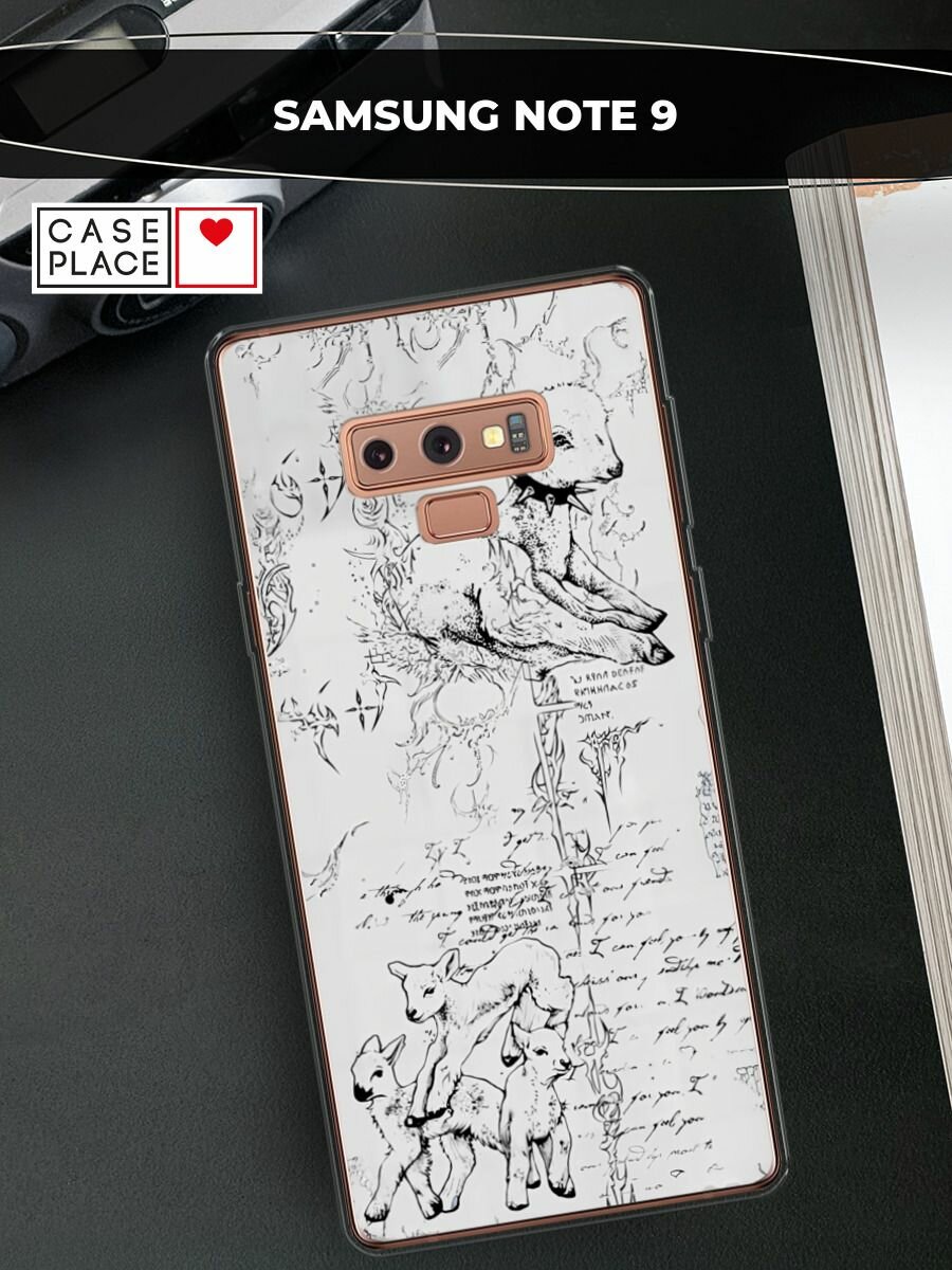 Чехол на Samsung Galaxy Note 9 / Самсунг Галакси Нот 9 с принтом "Готический ягненок"