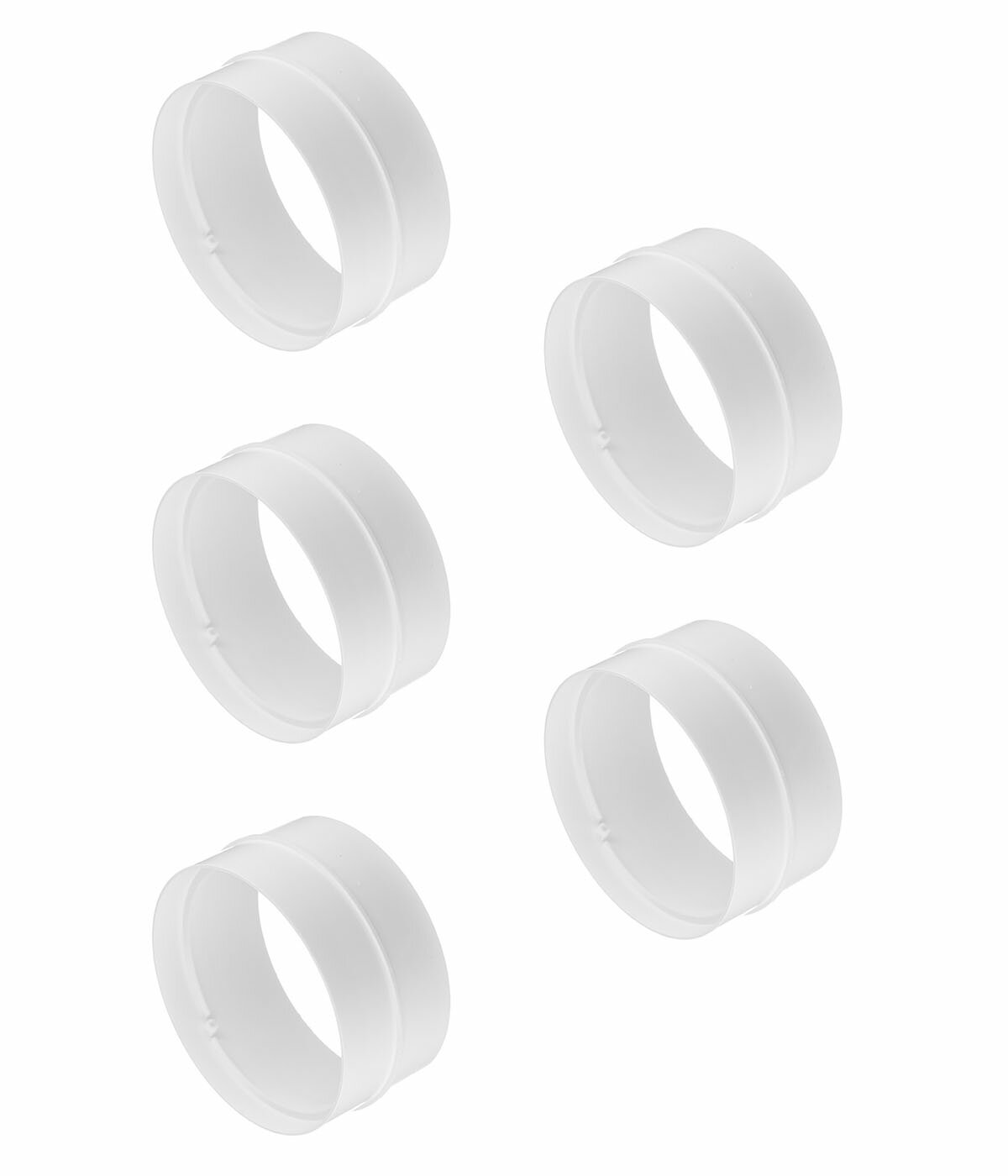 Соединитель для круглых воздуховодов пластиковый d125 мм (5 шт.)