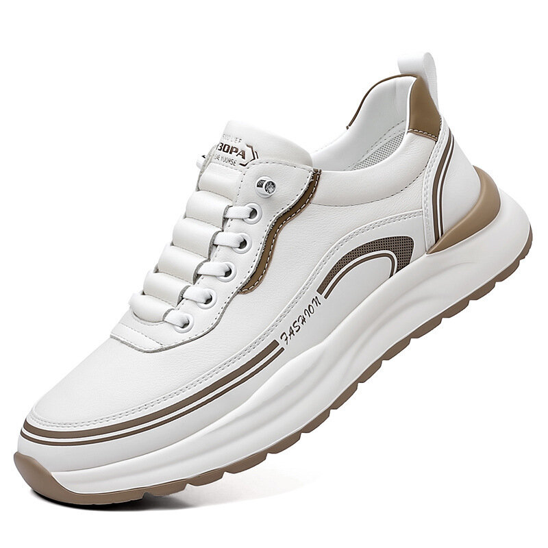 Новые мужские спортивные туфли в корейском стиле, модные белые кроссовки, легкая повседневная обувь на мягкой подошве для отдыха на природе, туфли без застежек для мужчин.