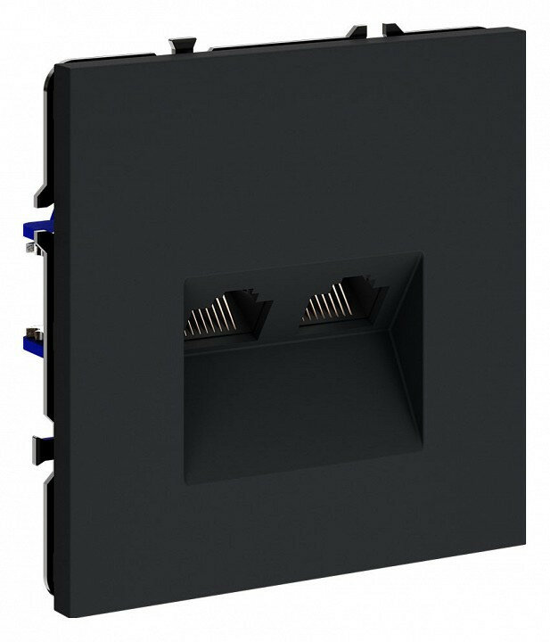 Розетка двойная Ethernet RJ-45 без рамки Voltum S70 VLS060207