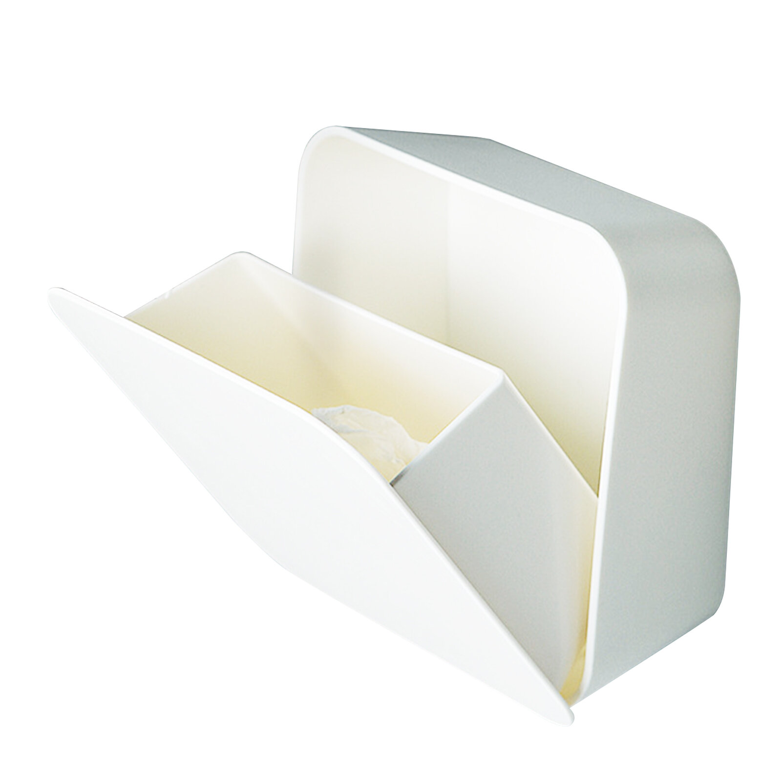 Кабинет для хранения ватных палочек на стене, органайзер для хранения, контейнер для хранения пads для макияжа, органайзер для ванной комнаты для декора дома, кухни, ванной комнаты, офиса, белый, ABS, 15*15*7.3см, 230г, 1 шт.