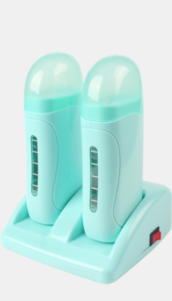 Воскоплав картриджный на две кассеты с базой, зеленый, удобный в использовании