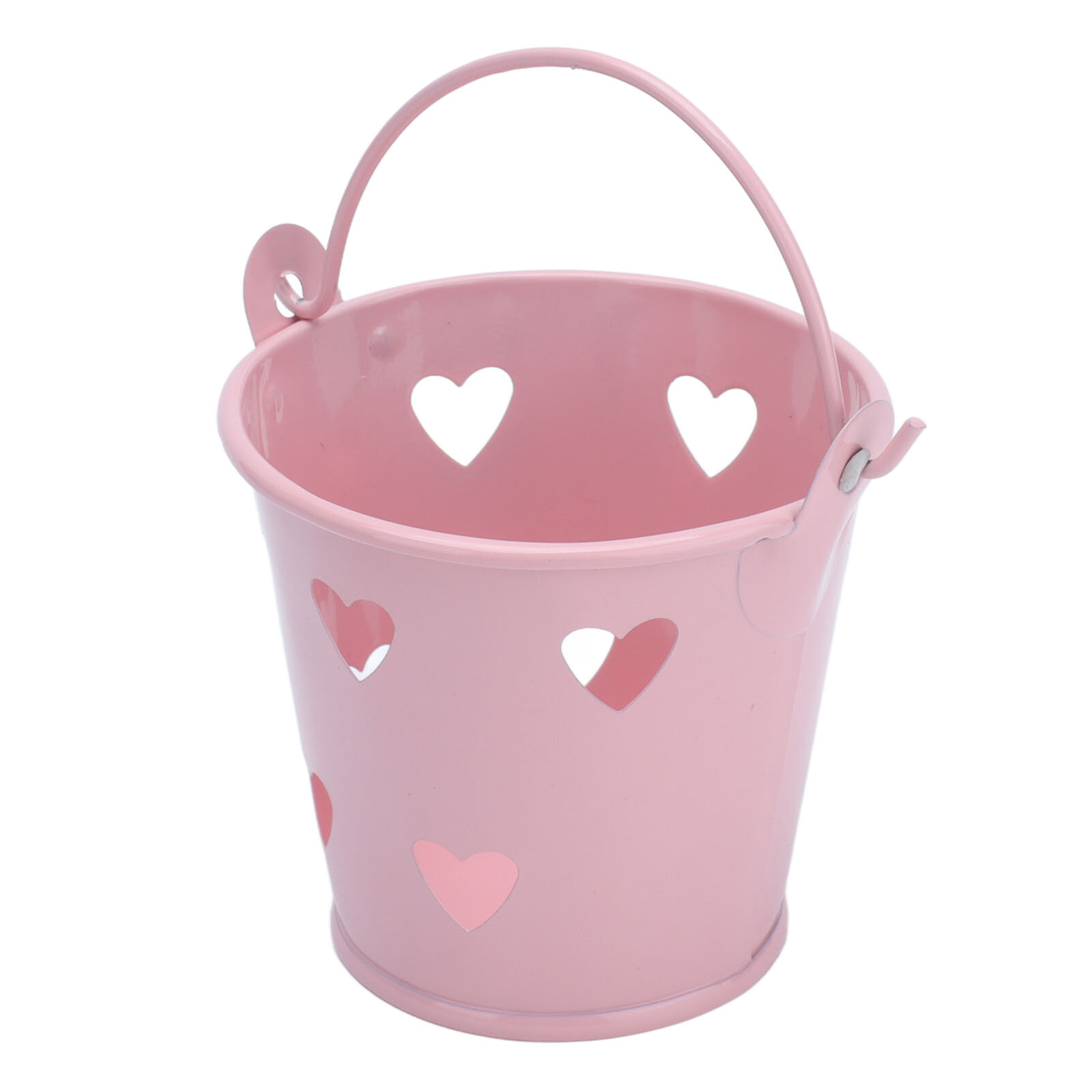 12 шт. мини металлическое ведро полое ведро в форме сердца с ручкой для конфет уличная цветочная косметика