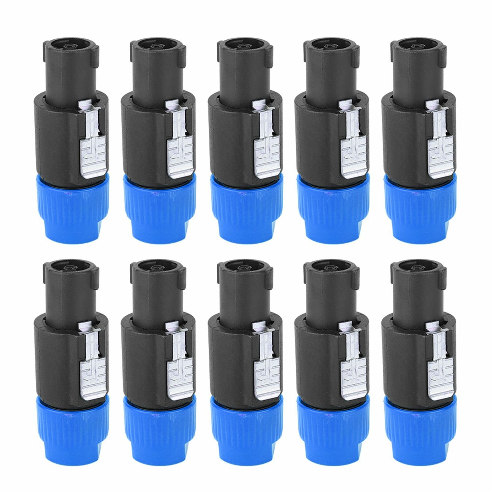 10 шт. C NL4FC аудиоразъем для динамика водонепроницаемый 4-контактный разъем кабеля Speakon (синий)