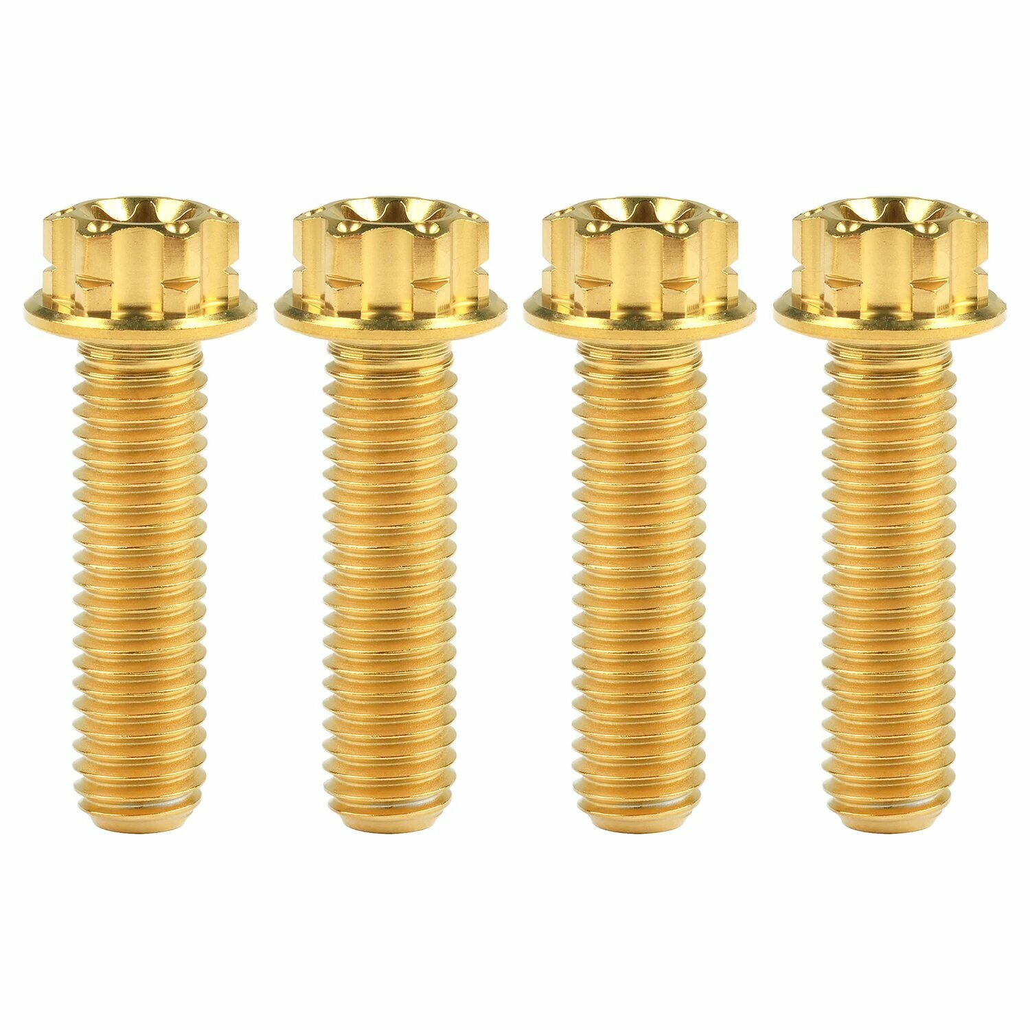 Catdogbear титановые болты M10x15~90 мм T50 Torx 4 шт. M10 P1.25mm, Gold, 80mm