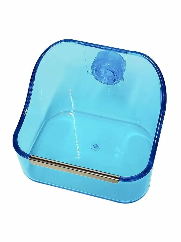 Купалка для попугаев, встроенная в клетку, с прозрачной конструкцией