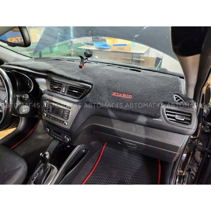 Накидка на панель Kia Rio Киа Рио 2011-2017г карпет KZ
