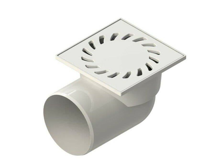 Трап для систем внутренней канализации, полипропилен, 150x150мм, Россия