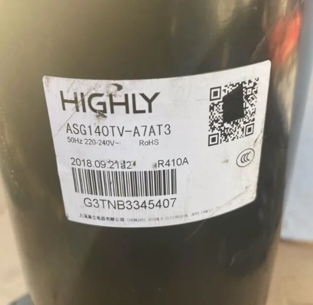 Компрессор HIGHLY ASG140TV-A7AT3 ASG133SDMA7AT ASG133SF-A7AT ASG133CDPA8JT
