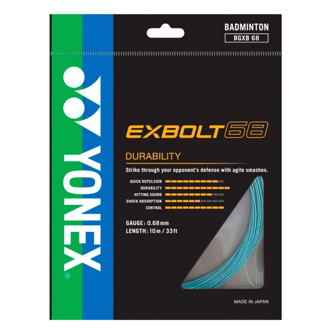 Струна для бадминтона Yonex Exbolt 68 (10м.) Turquoise