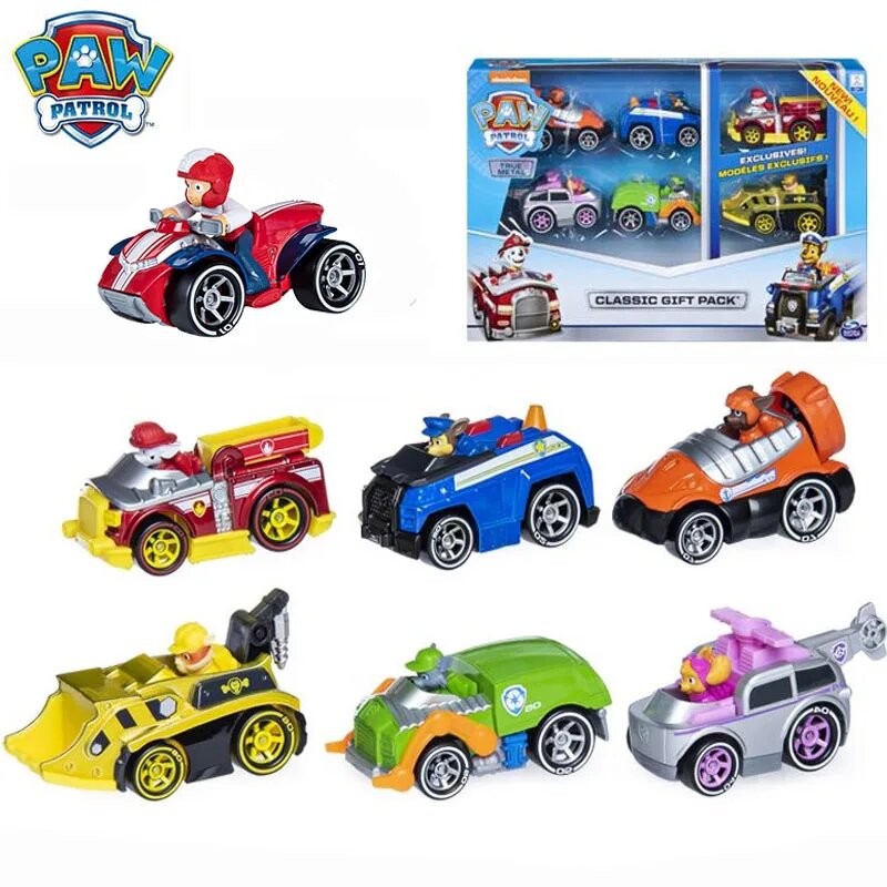 PAW Patrol 1:55 набор из 6 машинок в коробке