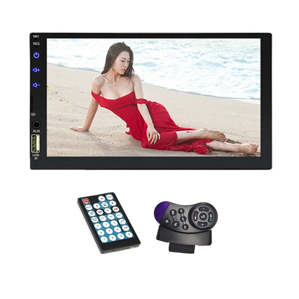 Universal BluetoothCompatible Radio Car 7 -дюймовый MP5 Multimedia Player Auto Digital Audiomusic Stereo Receiver Electronics, - С квадратным управлением