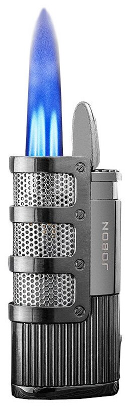 Тройная турбозажигалка JOBON ZB-938 (серая)