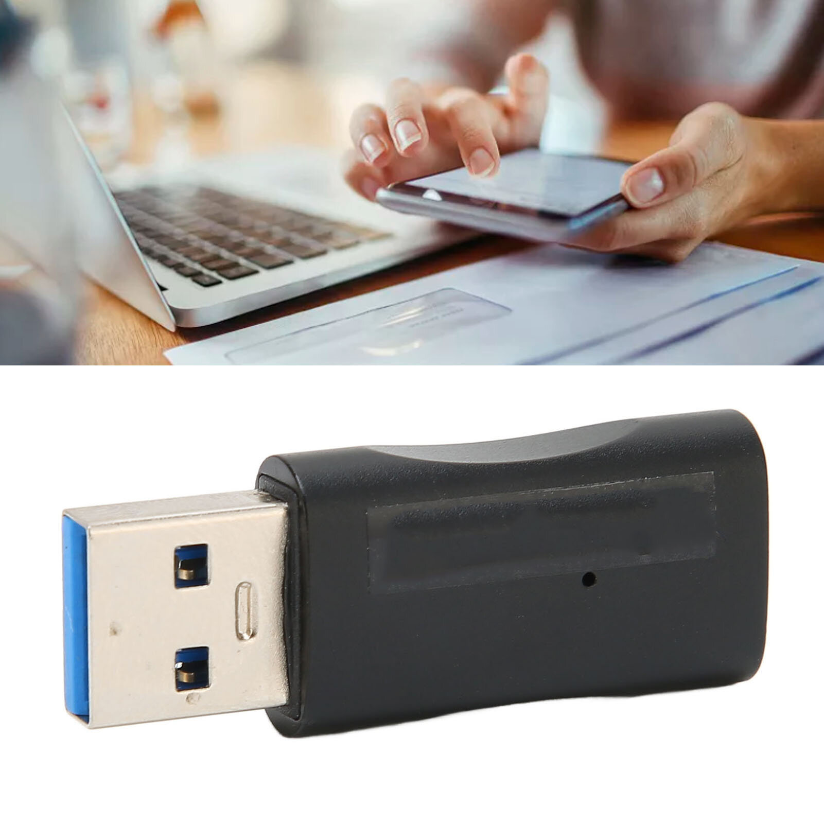 USB адаптер Type A к Type C, 10 Гбит/с, зарядка 5V3A, ABS