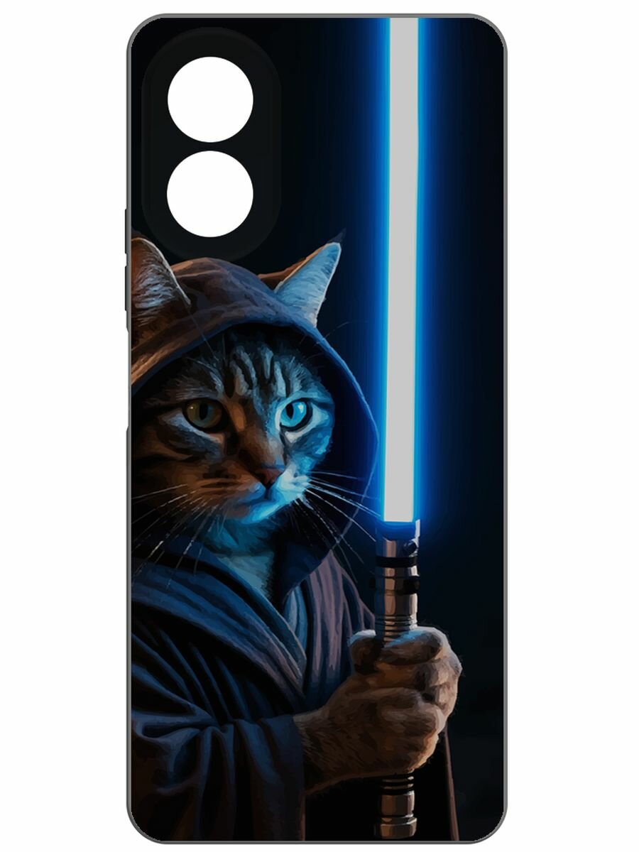 Чехол-накладка Krutoff Soft Case Оби-Ван Котоби для Oppo A38 4G черный