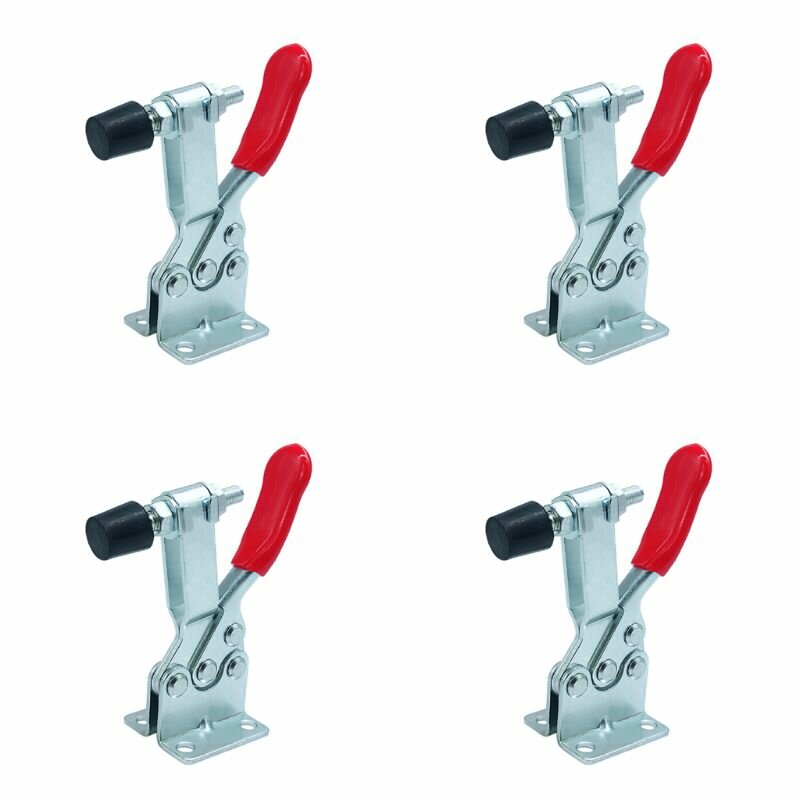 4 Шт Ручной Инструмент Рычажный для Защелкивающегося Зажима Удерживающая способность 220 Фунтов Вертикальный Зажим Вертикальный Быстроразъемный Рычажный Зажим Durab