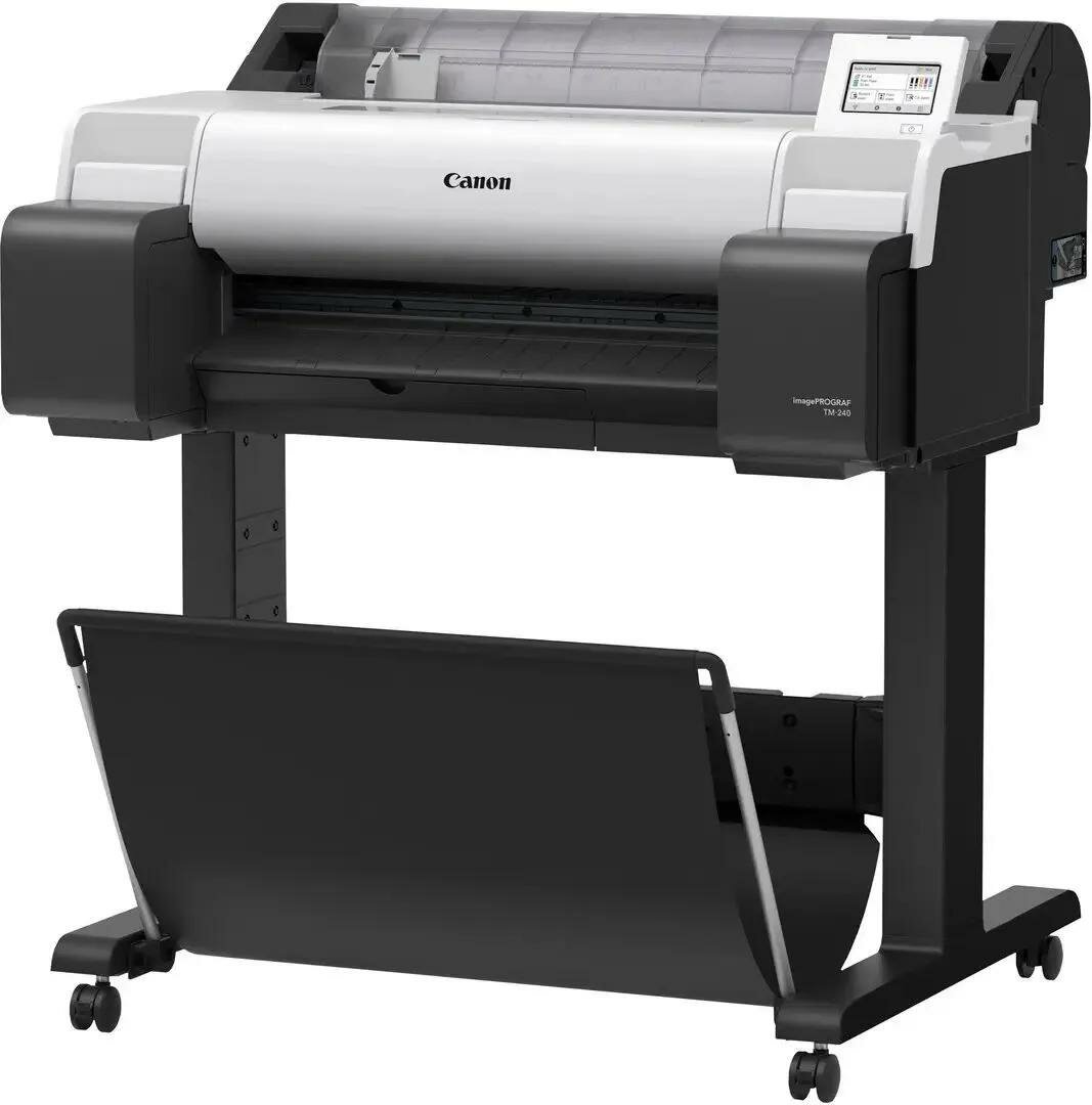 Canon imagePROGRAF TM-340 (36", А0, 5 цветов, 24 стр/мин (А4); 40 сек (А0),2400x1200 dpi, 2 GB, Диаметр втулки 2/3 дюйма, USB, Ethernet, Wi-Fi, печать на рулонах и листах, авторезак, подставка)