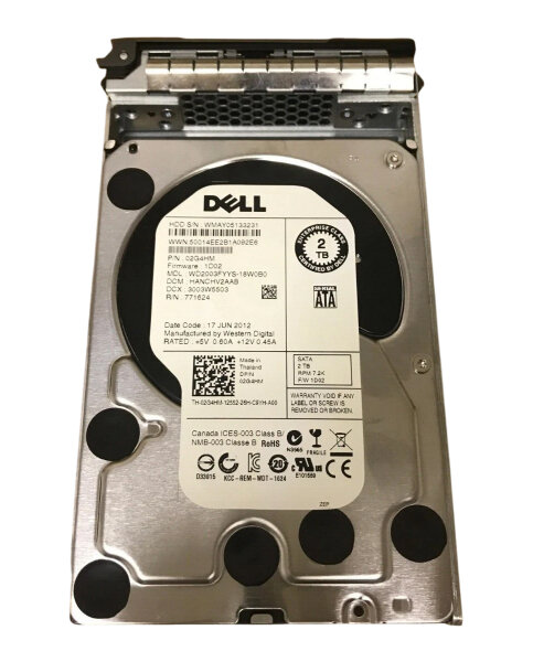 Жесткий диск Dell WD2003FYYS-18W0B0 2Tb SATAII 3,5" HDD