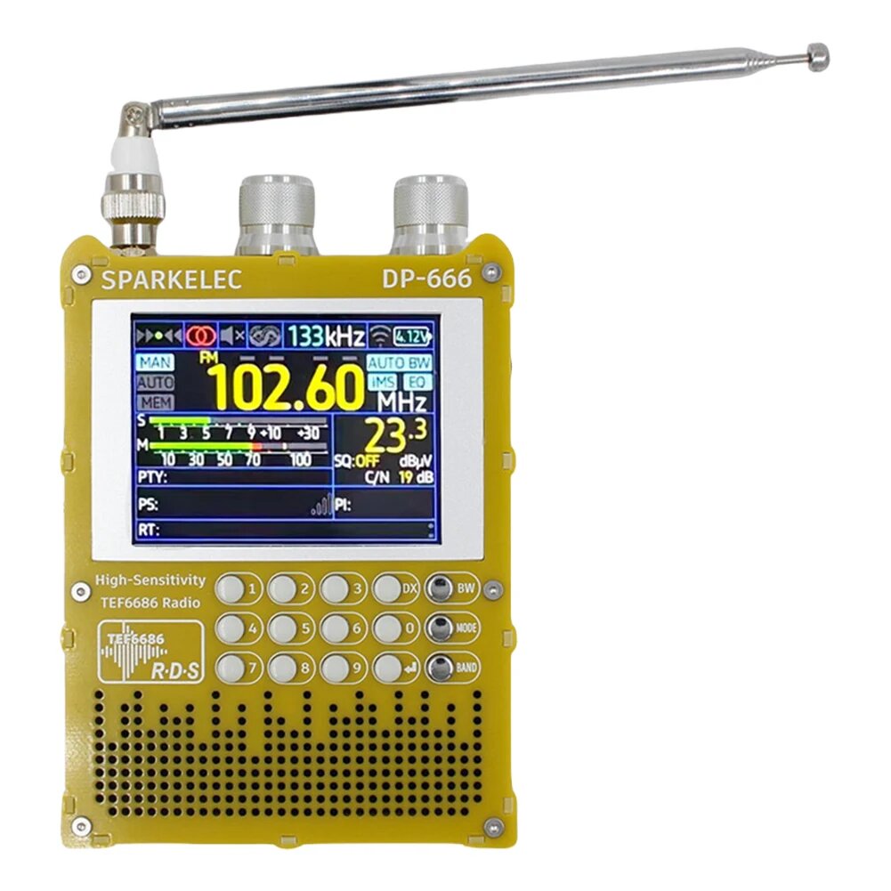 Радио DP-666 TEF6686 Желтый, Yellow