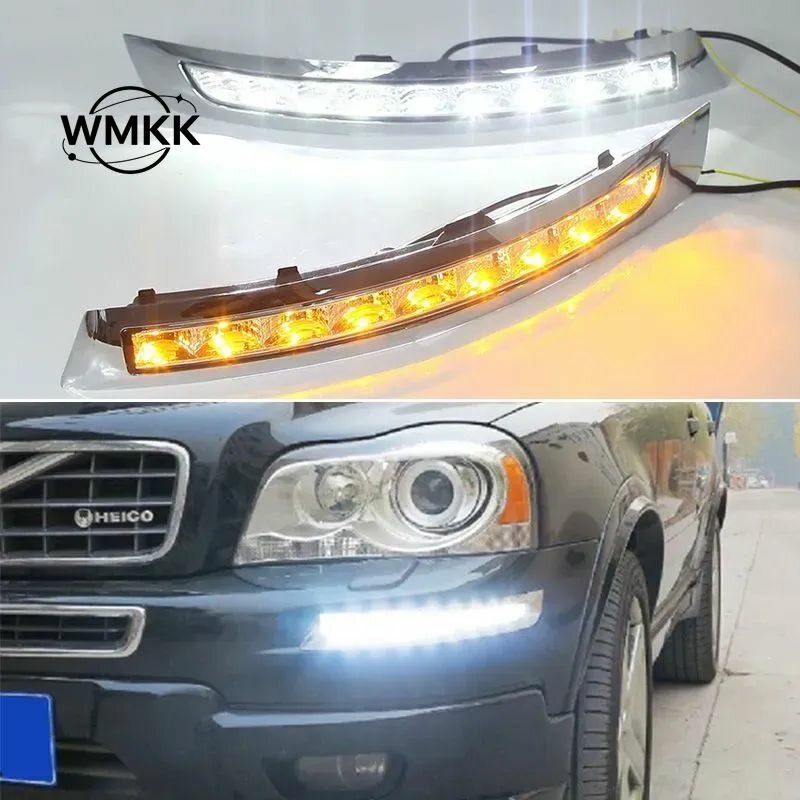 Фары автомобильные, Огни дневные ходовые, 2 шт, арт. Volvo XC90 I Рестайлинг 2006-2013