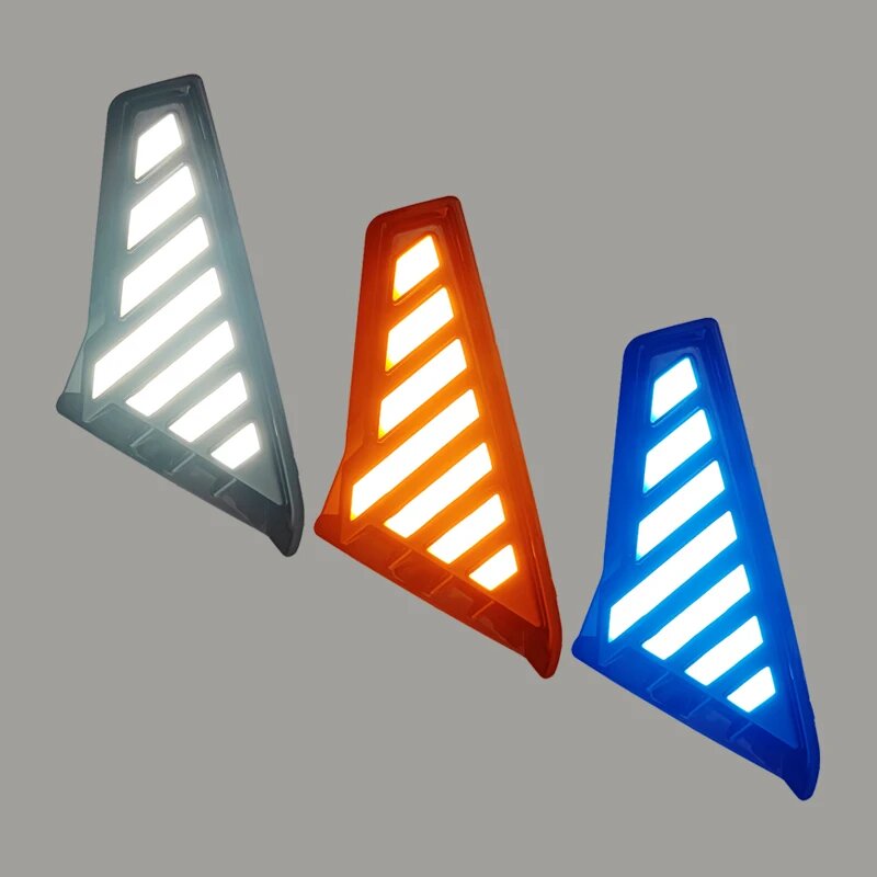 Светодиодные противотуманные фары DinCh DRL для Changan UNI-V UNIV 2024, противотуманные фары на переднем бампере, дневные ходовые огни 3 color set