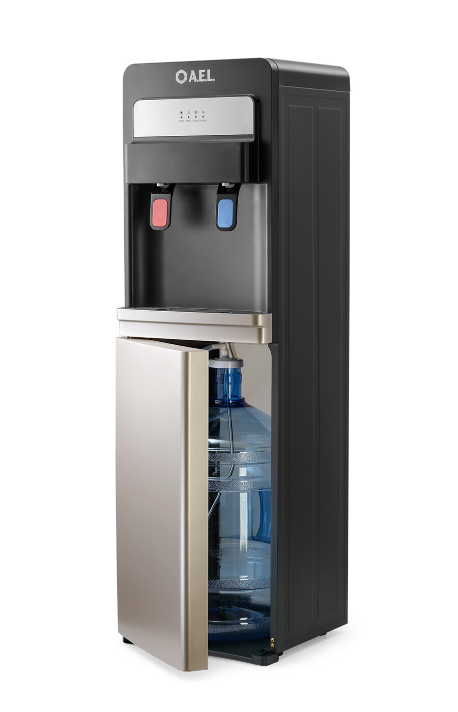 A.E.L. LD-805a black/gold. Гарантия 12мес. Кулер для воды с нижней загрузкой.