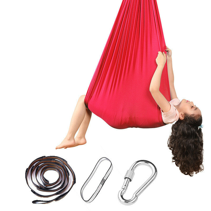 Крепление для детей уютное сенсорное гамак-кресло с мягкой тканью красный 280 100 см