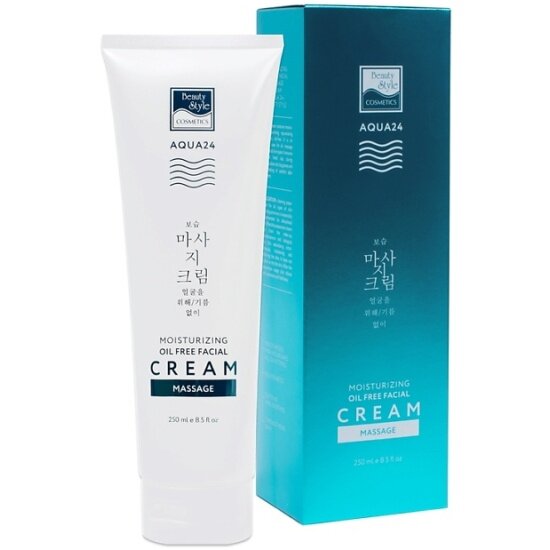 Увлажняющий массажный крем для лица без масла Beauty Style Аква 24 250 мл