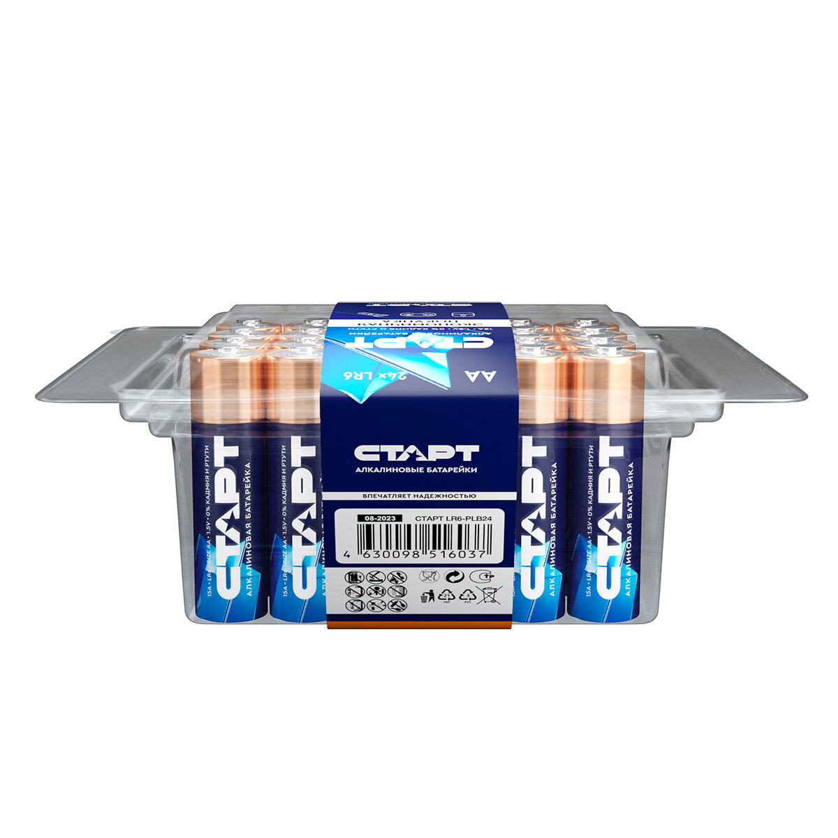 Батарейки Старт lr6-plb24, тип AA, в боксе, 24 шт