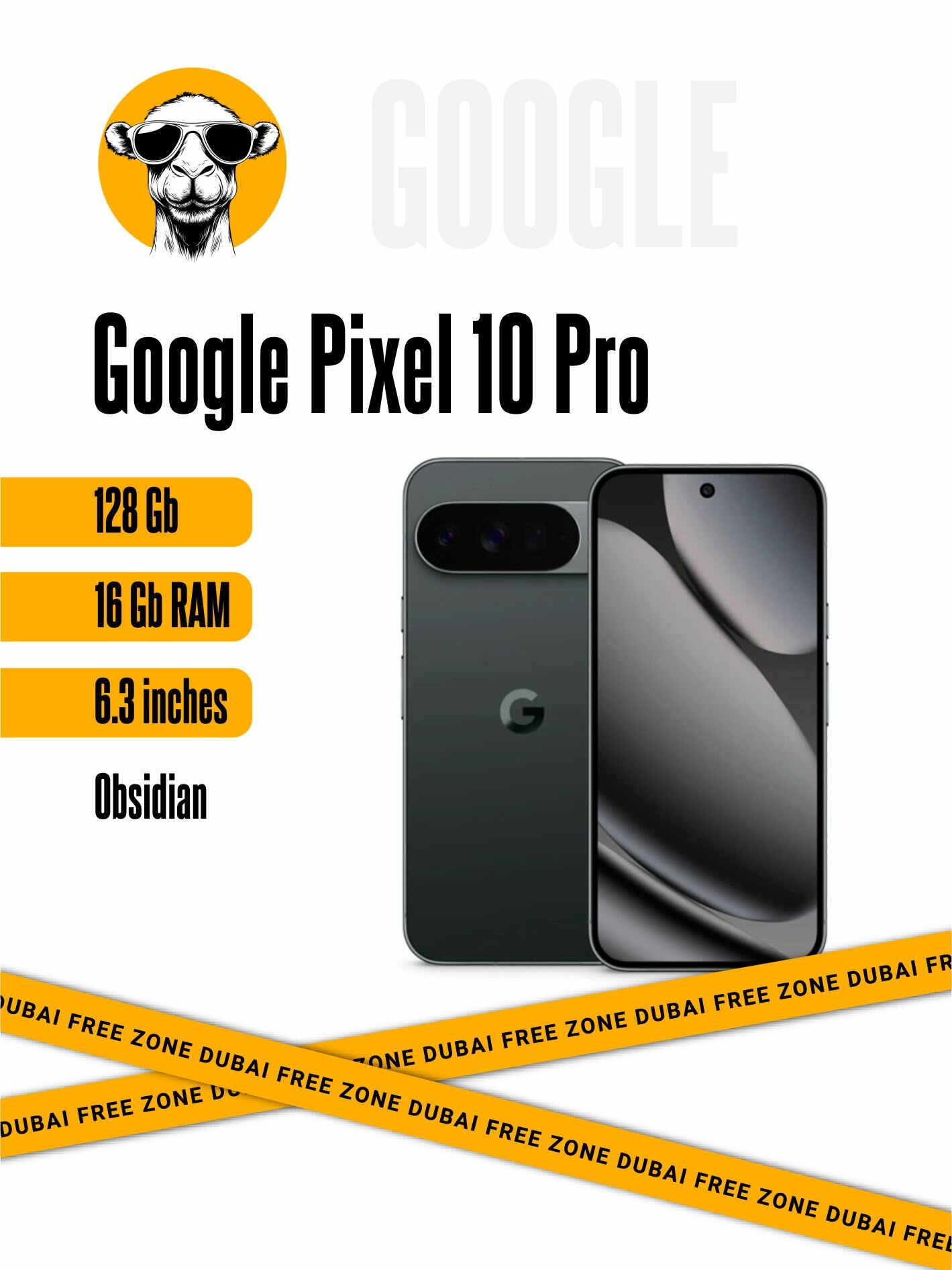 Смартфон Google Pixel 10 Pro 16/128Gb Obsidian