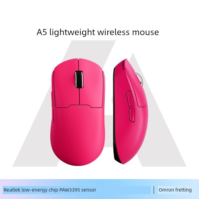 Беспроводная игровая мышь MCHOSE A5 V2, Bluetooth, три режима подключения, 3395, для киберспорта, ультралегкая, M7Pro